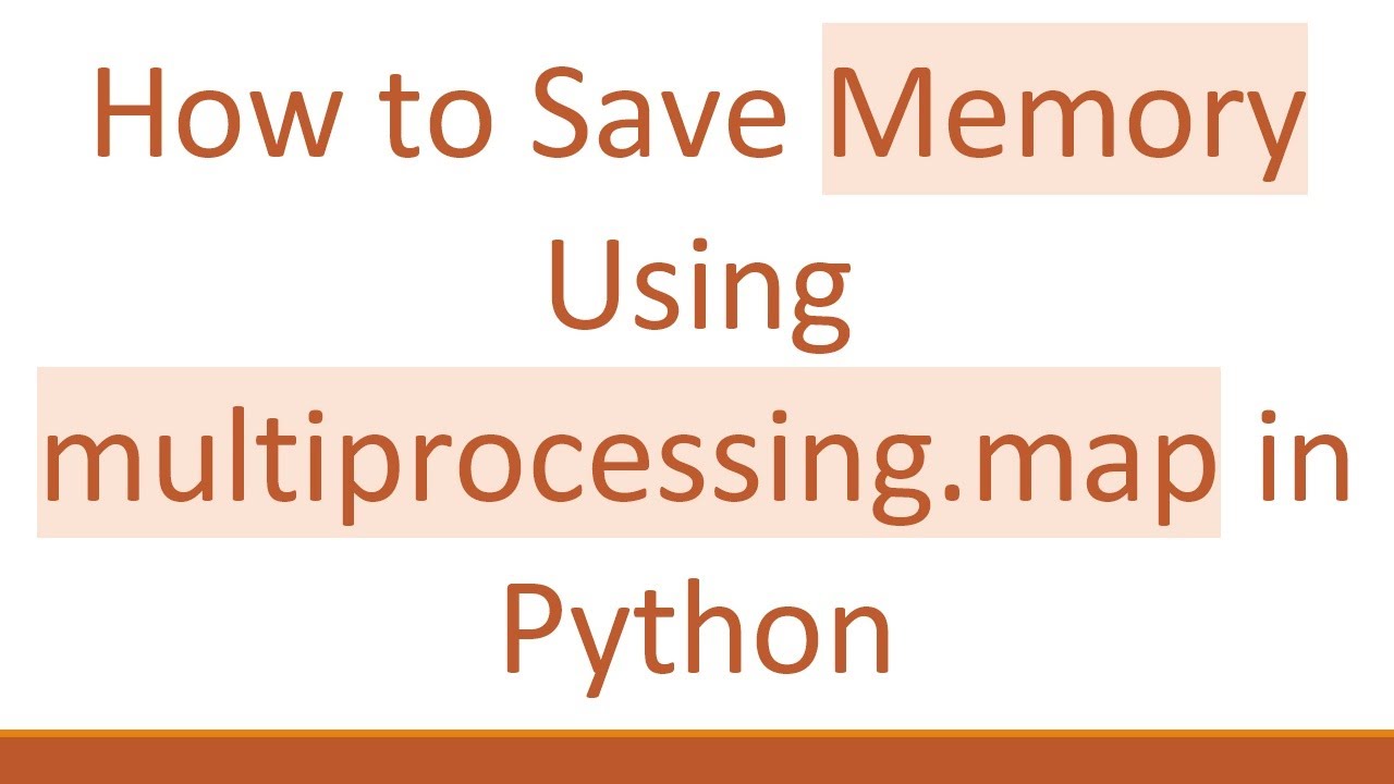 How to Save Memory Using multiprocessing.map in Python