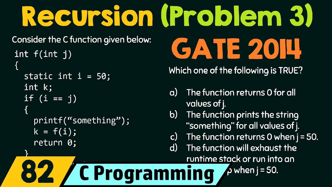 Recursion (Solved Problem 3)