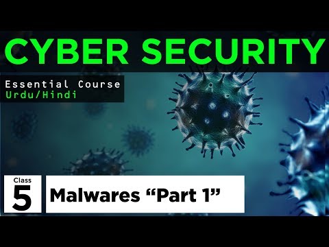 Cyber Security Essential Course - Urdu/Hindi - Class 5 (Malware's Part 1)