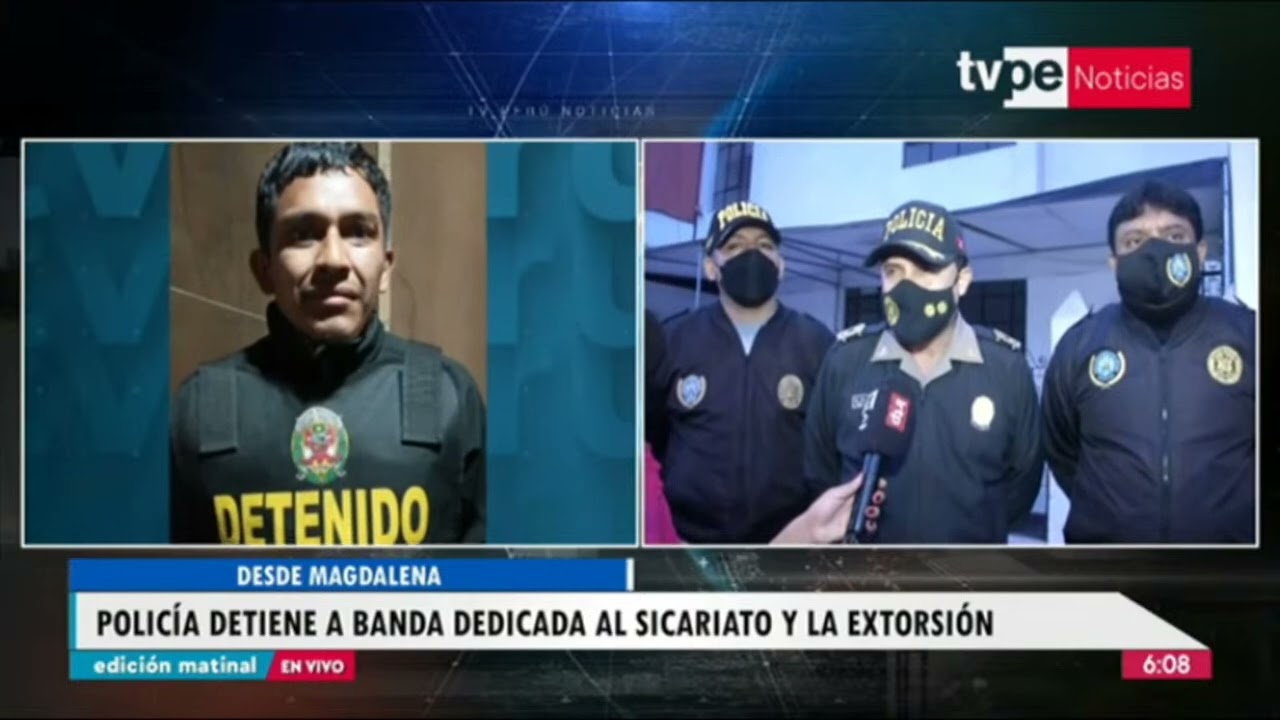 Policía desarticula banda de extorsionadores liderada por terrorista
