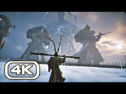 Black Myth Wukong - Monkey King vs Ancient Gods Scene (4K 60FPS)