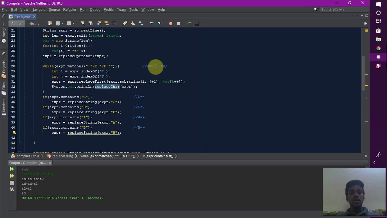 Ex10 Intermediate Code Generation