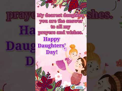 Daughters' Day 2025 message, greetings , wishes, status, quotes || Happy daughters Day 2025 #shorts