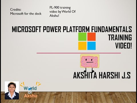 Power Platform Fundamentals Training Video - Module 1