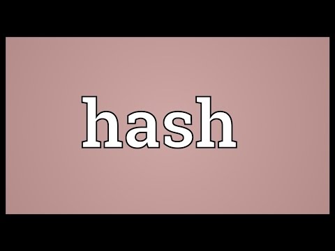 Hash Meaning