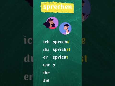 sprechen - Verben konjugieren/ Deutsch A1