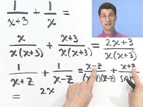 Intro to Adding and Subtracting Rational Expressions - Expii