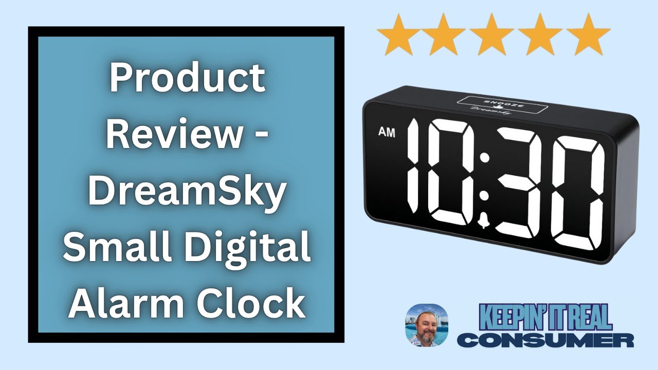 DreamSky Digital Alarm Clock Review | Bright Display, USB Charging & Adjustable Volume