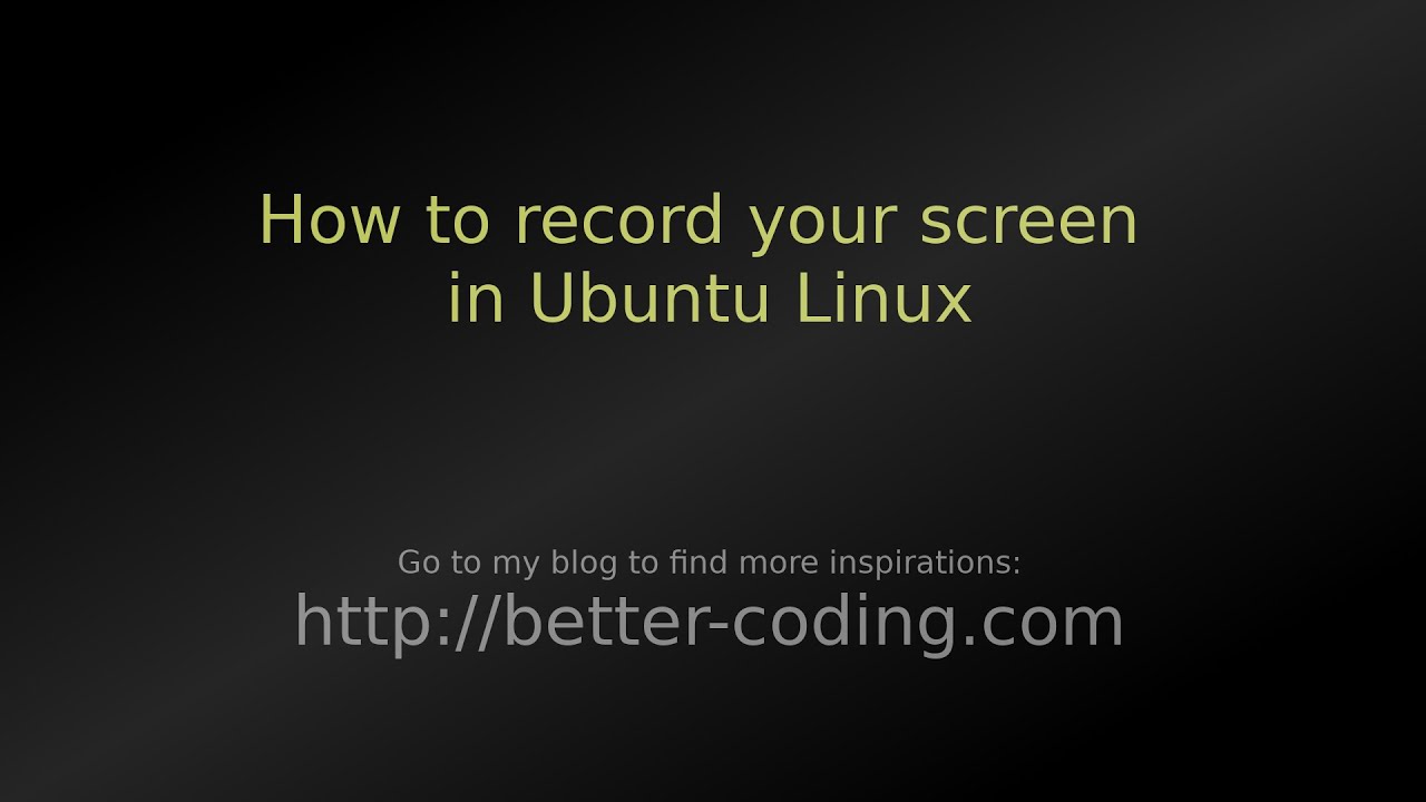 How to record your screen in Ubuntu Linux in 3 different ways.