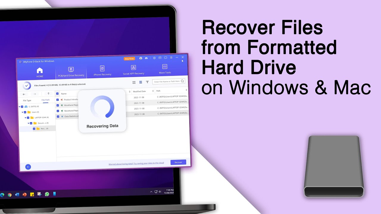 How to Recover Files from Formatted Hard Drive on Windows & Mac! [2024]