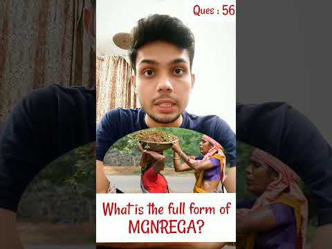 Q:56 What is the full form of MGNREGA? #gk #ytshorts #mgnrega