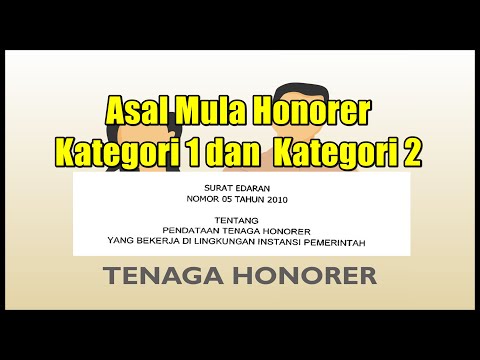 Asal Mula Tenaga Honorer Kategori 1 (K1) dan Kategori 2 (K2)