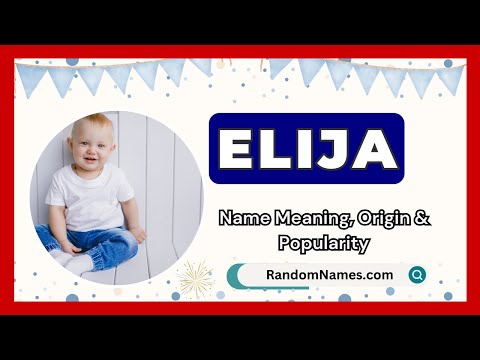 Elija - Baby Boy Name Meaning, Origin & Popularity - RandomNames.com