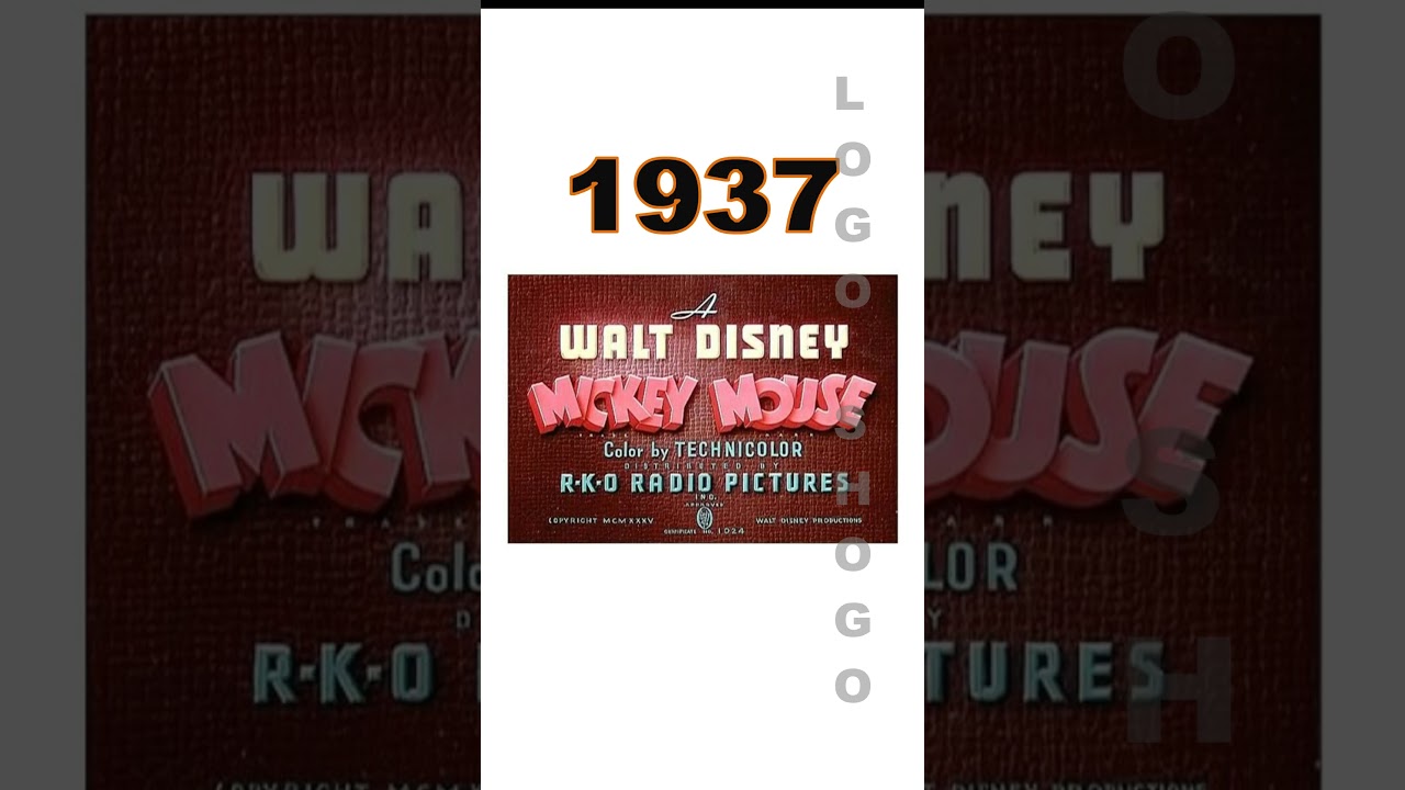 Mickey Mouse Logo Evolution #evolution #mickeymouse #viral