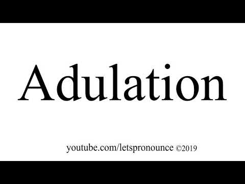 How to Pronounce Adulation
