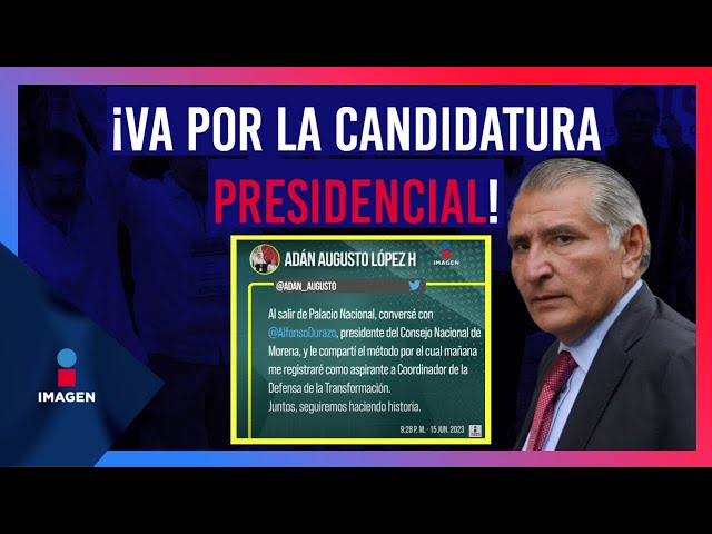 Adán Augusto López renuncia con carta a López Obrador