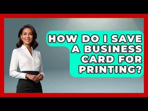 How Do I Save A Business Card For Printing? - Graphic Design Nerd