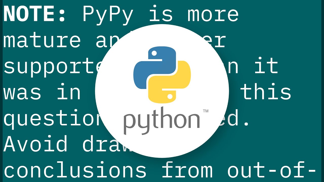 Why shouldn't I use PyPy over CPython if PyPy is 6.3 times faster?