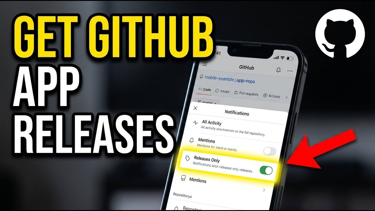 How to subscribe to GitHub for Mobile App Releases - Complete Guide