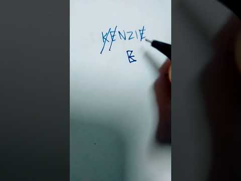 Kenzie name logo Comment your name ❤️❤️🧿 #youtubeshorts #realname #shortsvideo