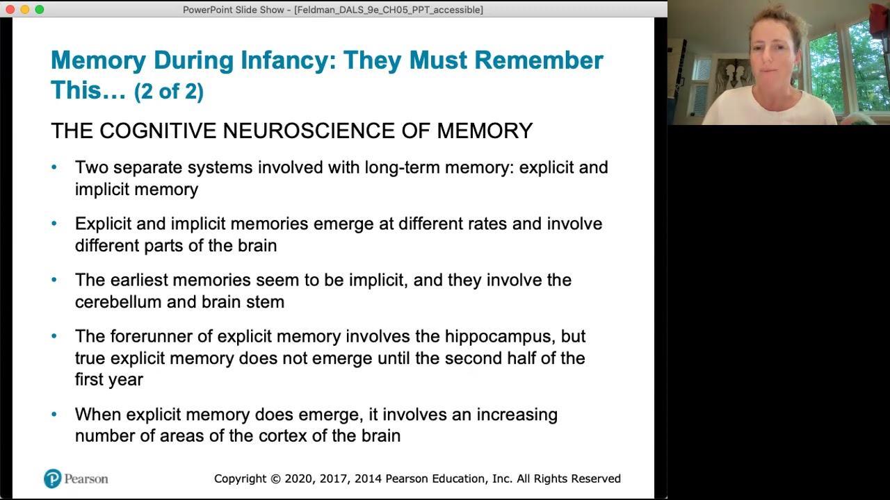 Lifespan Development: Infant Cognitive Development (Memory Formation) - Dr. McMunn
