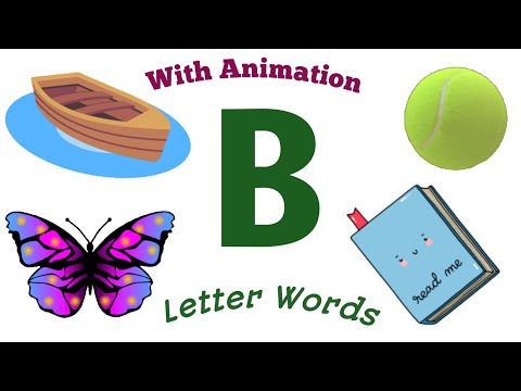 Words That Start With Letter B # Letter B For Toddlers And Preschoolers @happylearningkids481