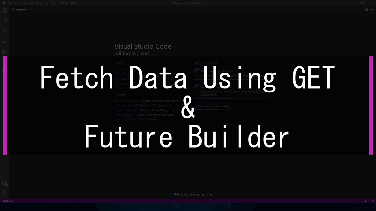 Fetch Data From API Using GET and Show  - Flutter