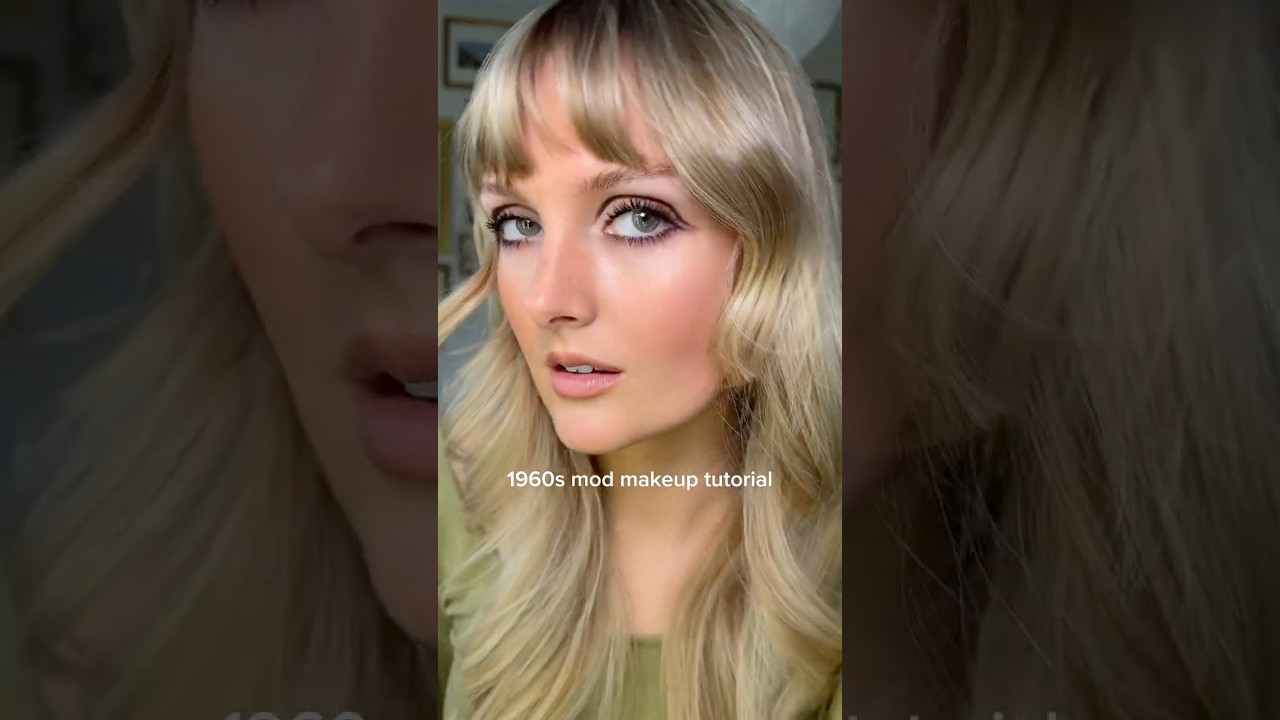 1960s mod makeup tutorial #makeuptutorial