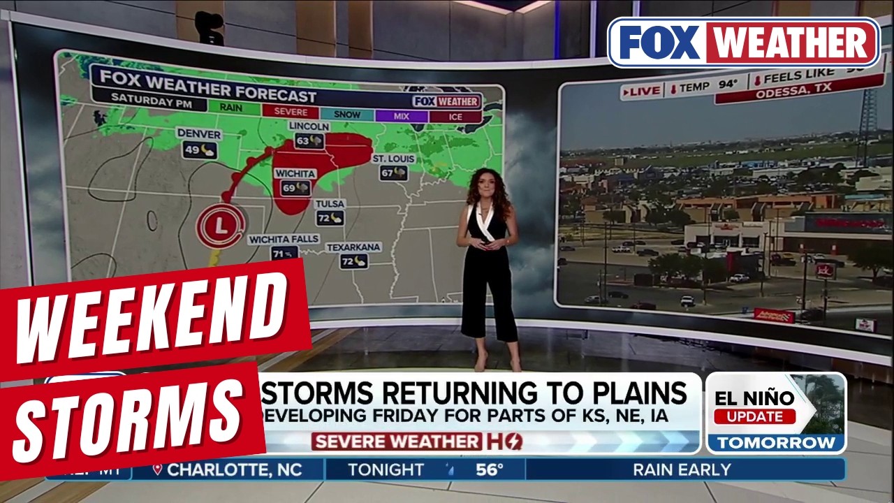 Severe Storms Return To The Great Plains For The Weekend