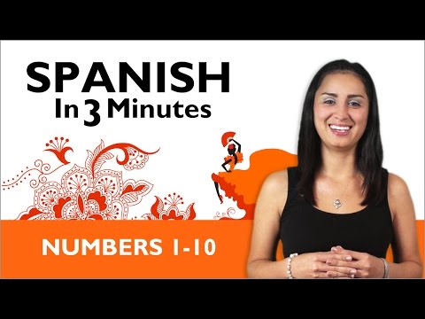 Learn Spanish in Three Minutes - Numbers 1-10