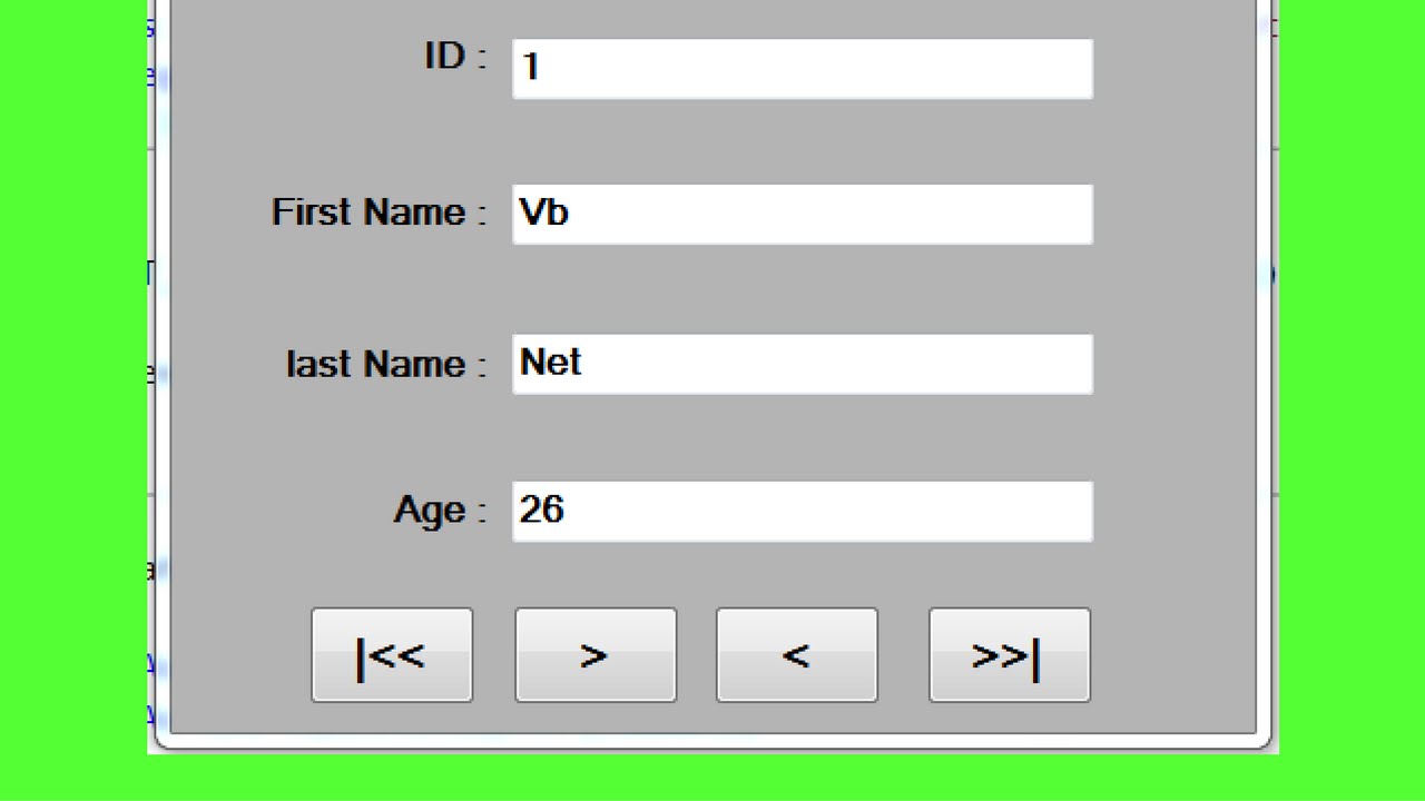 VB.NET And SQL Database - Records Navigation Using Visual Basic .Net [ with source code ]