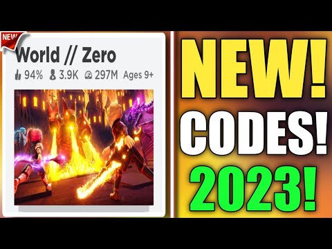 ????UPDATE???? ALL NEW CODES FOR WORLD ZERO IN 2023 || WORLD ZERO CODES || ROBLOX CODES 2023!!