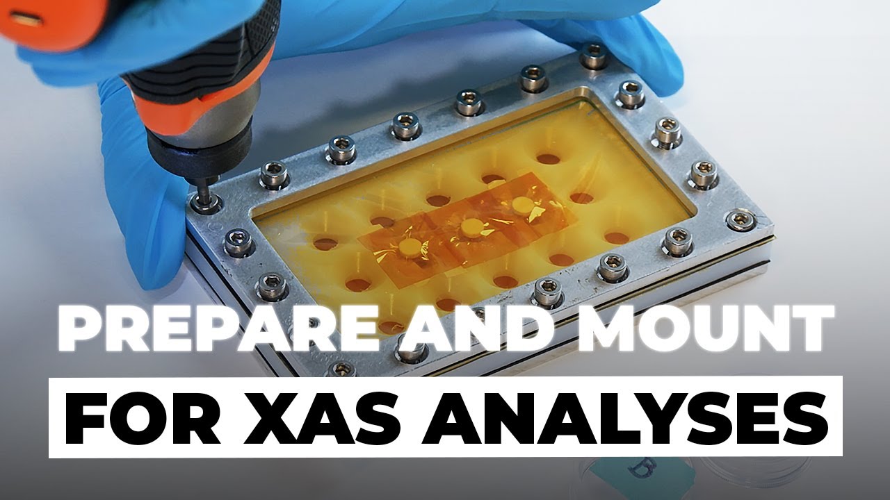 How to prepare solid samples into the sample holder “large frame” for XAS analyses - MARS Beamline