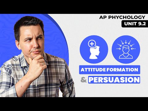Attitude Formation & Change (AP Psychology Unit 9 Topic 2 Review)