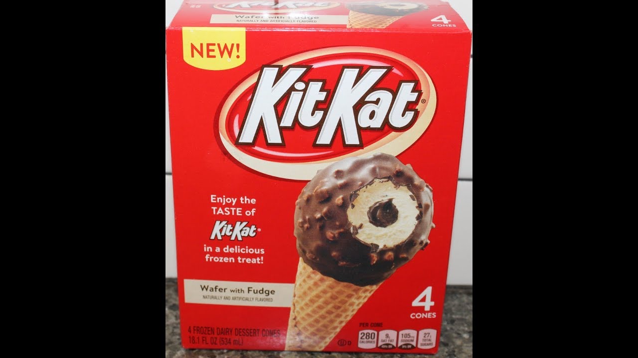 Kit Kat Wafer with Fudge Frozen Dairy Dessert Cones Review