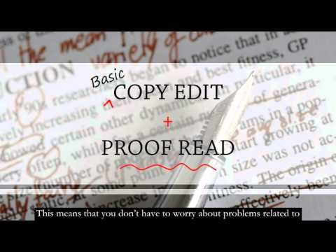 Copyediting and Proofreading Service