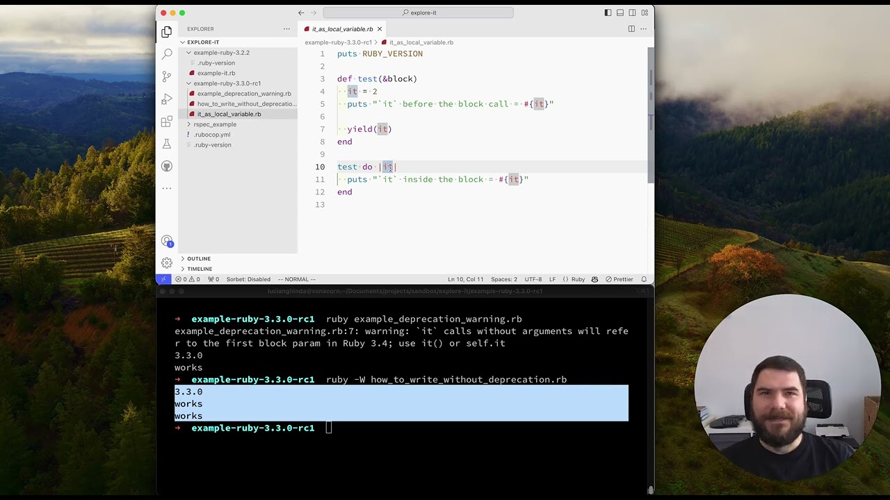 Exploring `it` default block param warning in Ruby 3.3 RC1
