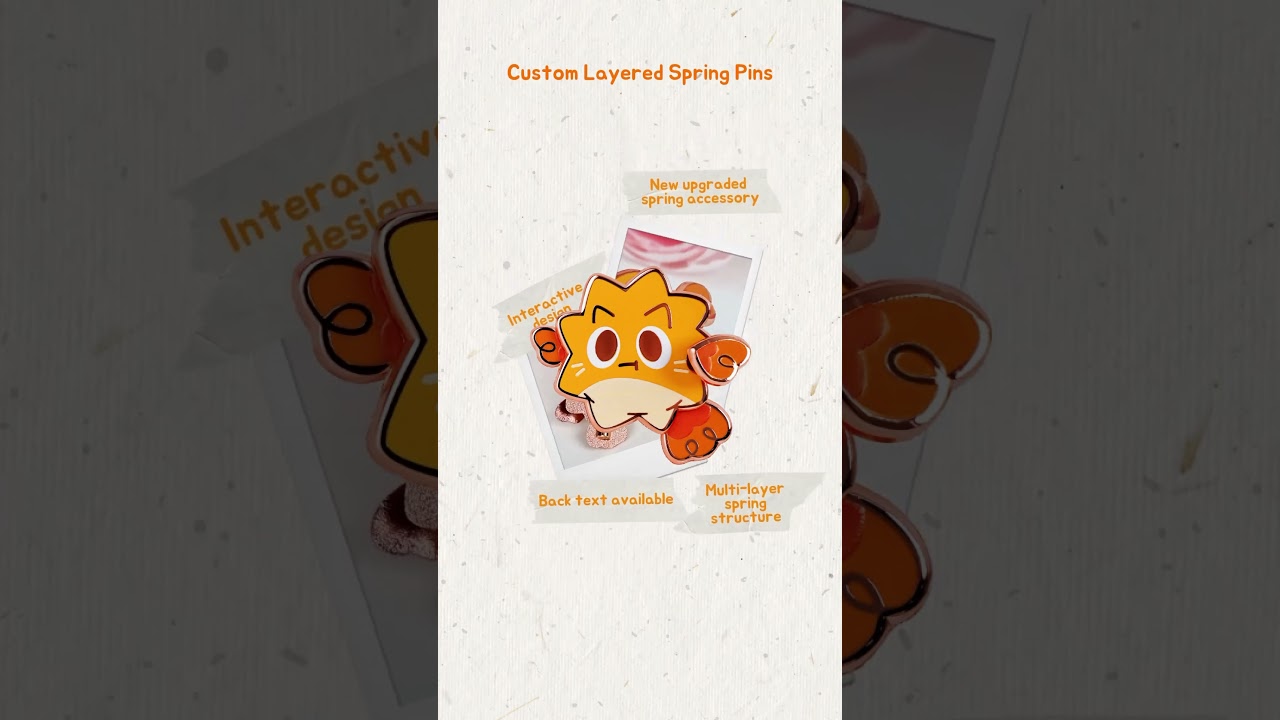 Wait for it… the pin actually moves!💃🆒Designed by @pingdoko 💖✨