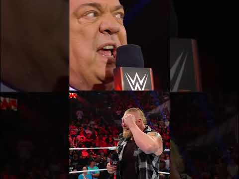 Brock Lesnar is left speechless about Paul Heyman's threats #Short