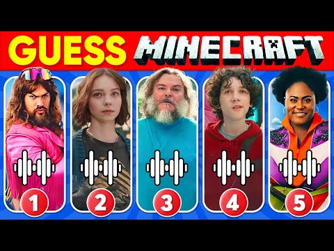Guess Minecraft Movie Characters by Their Voice | Minecraft Movie Quiz ~ Steve, Garbage Man