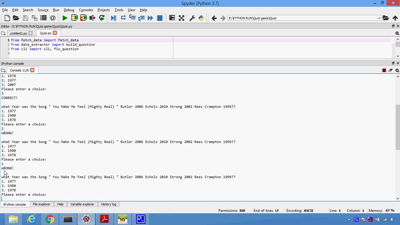 Quizi Game in Python - OKOK PROJECTS- Final Year Projects Bangalore ...