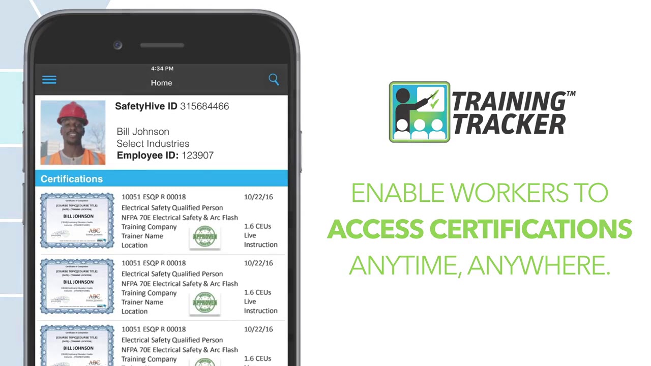 SafetyHive   Training Tracker Mobile App