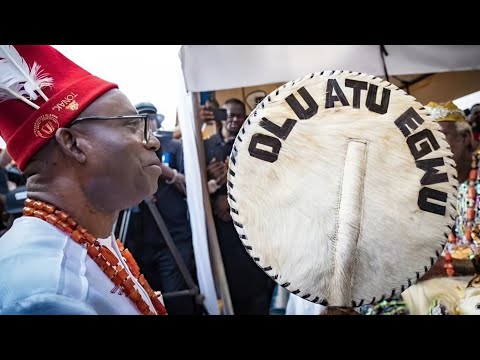 Traditional rulers of Anambra North Conferred the traditional title of “OLU ATU EGWU” on Gov. Soludo