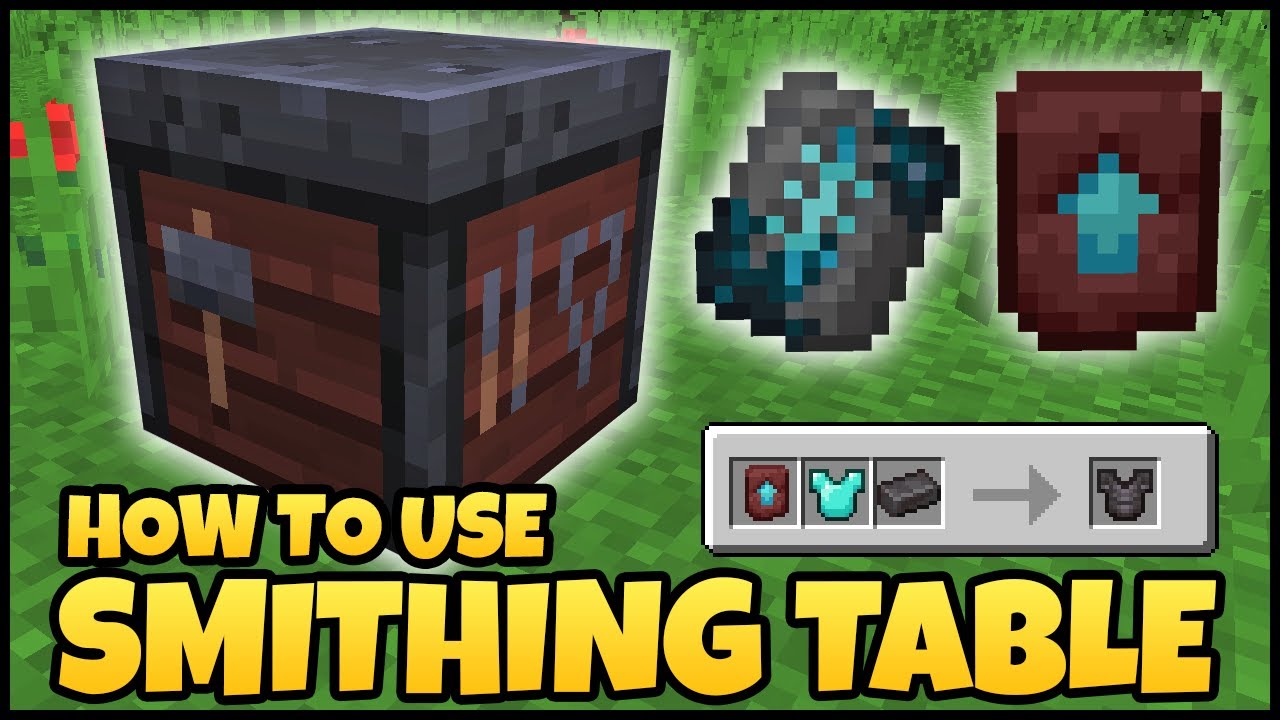 How To Use The SMITHING TABLE In MINECRAFT 1.20