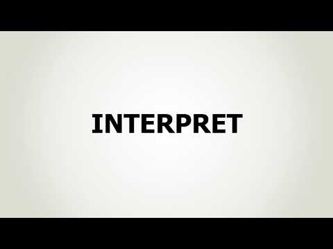 How to Pronounce Interpret
