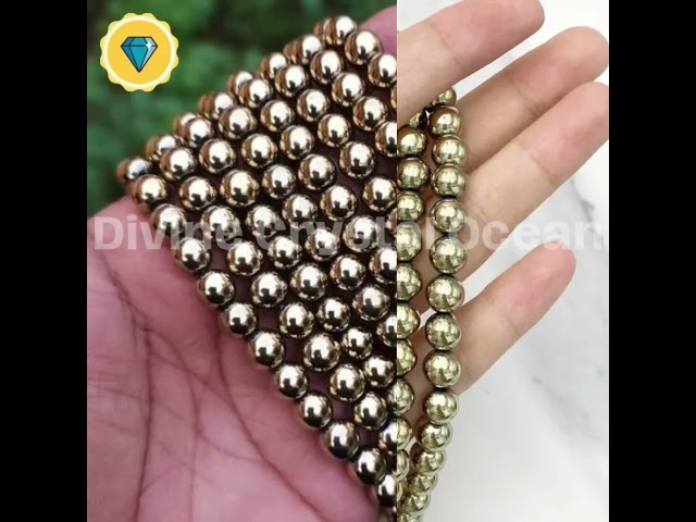 Beads String 8mm - Turquoise Stone Bead String 8 mm (Mala) from Khambhat