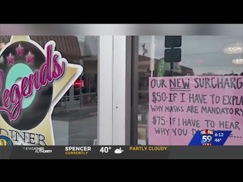 Texas restaurant posts surcharge sign