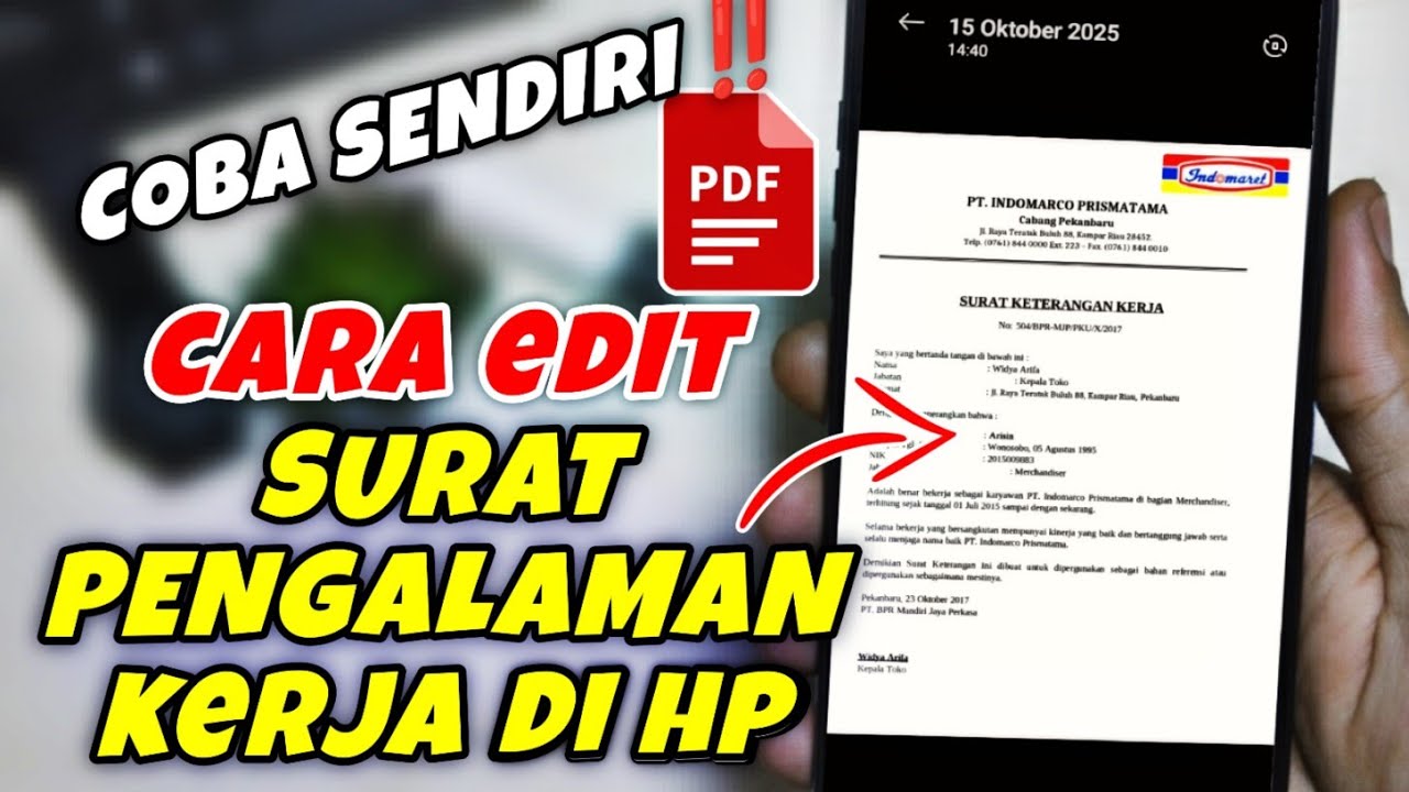 NEW‼️HOW TO EDIT A WORK CERTIFICATE ON YOUR PHONE 2025