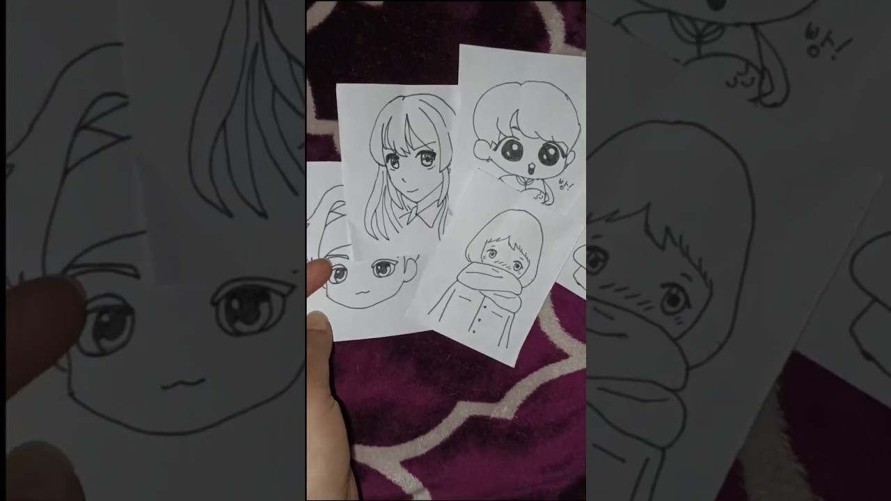Lets create Cute Amine Stickers | Cute Drawing #viral #Art