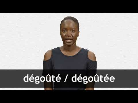 English Translation of “DÉGOÛTÉ” | Collins French-English Dictionary
